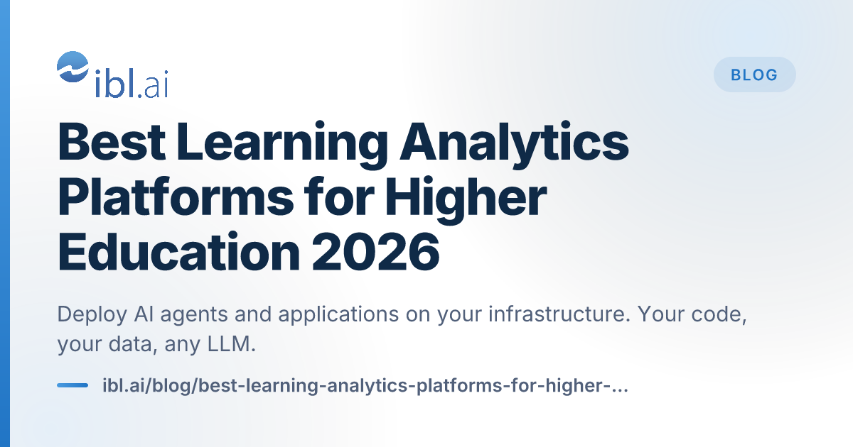 Best Learning Analytics Platforms for Highe... | ibl.ai Blog